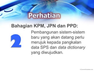 Pengintegrasian data kpm (21 jan2013) | PPT