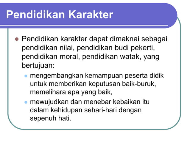 PENGINTEGRASIAN PENDIDIKAN KARAKTER DALAM PERKULIAHAN.ppt