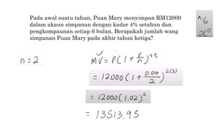SIMPANAN DAN PELABURAN, KREDIT DAN HUTANG | PPT
