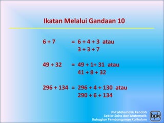 Pengiraan secara mental tahun2 | PPT