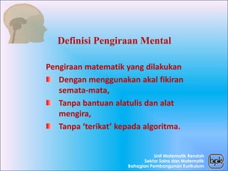 Pengiraan secara mental tahun2 | PPT