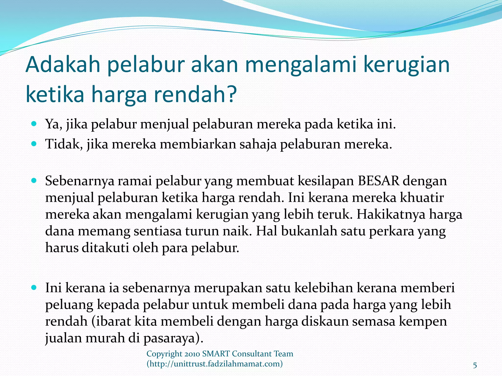 Pengiraan Unit Trust | PDF