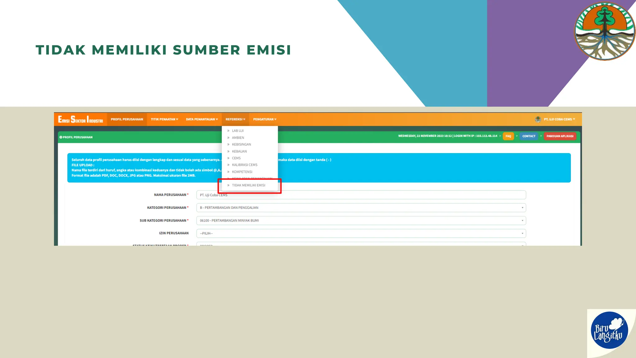 Pengisian SIMPEL PPU 2024 di tengahkan oleh kementerian lingkungan ...