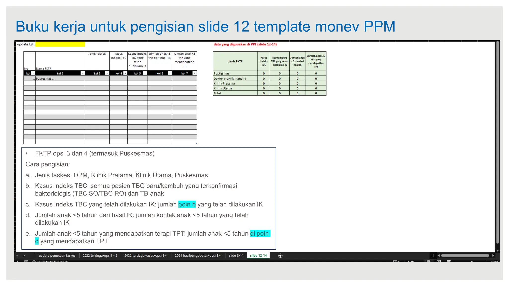 Pengisian template PPT dan Buku Kerja oleh Puskesmas tb.pptx