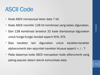 pengkodean dan teknik pengkodean ASCII ke biner | PPT