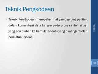 pengkodean dan teknik pengkodean ASCII ke biner | PPTX