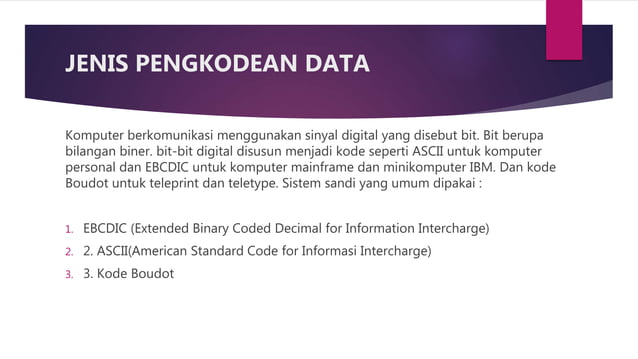 Pengkodean data | PPTX