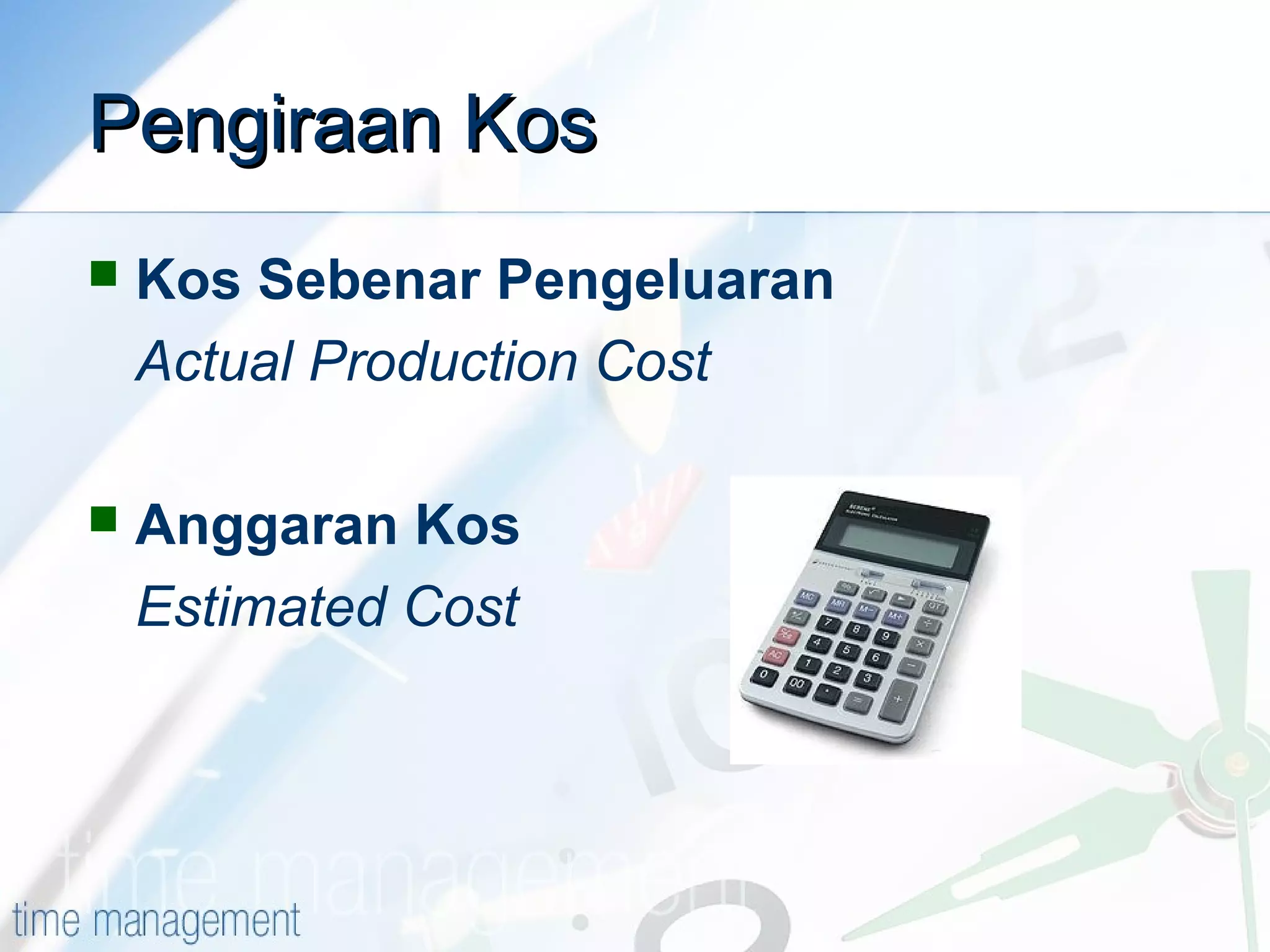 Pengkosan produk 2 pengiraan kos | PPT