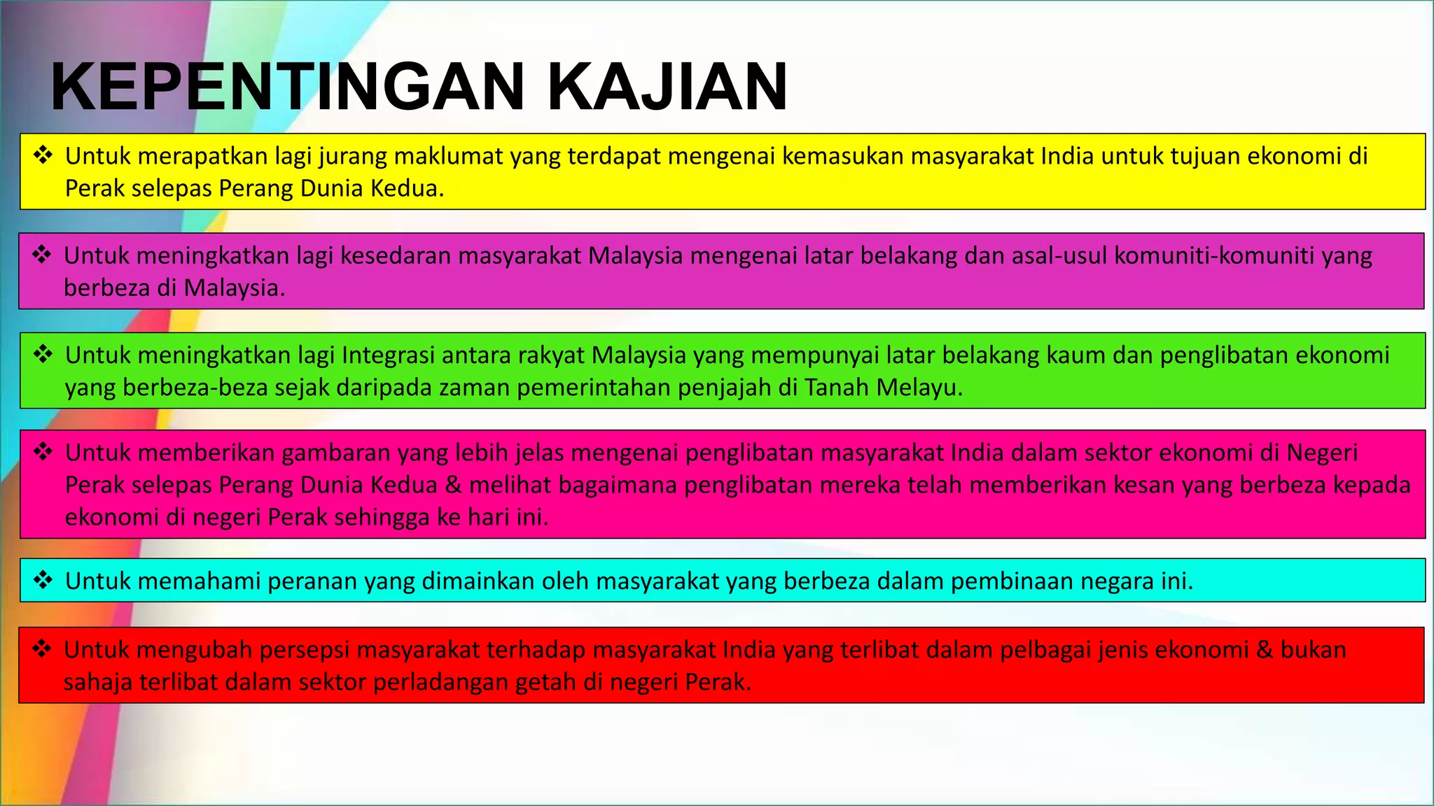 PENGLIBATAN ORANG INDIA DALAM KEGIATAN EKONOMI DI PERAK SELEPAS PERANG ...