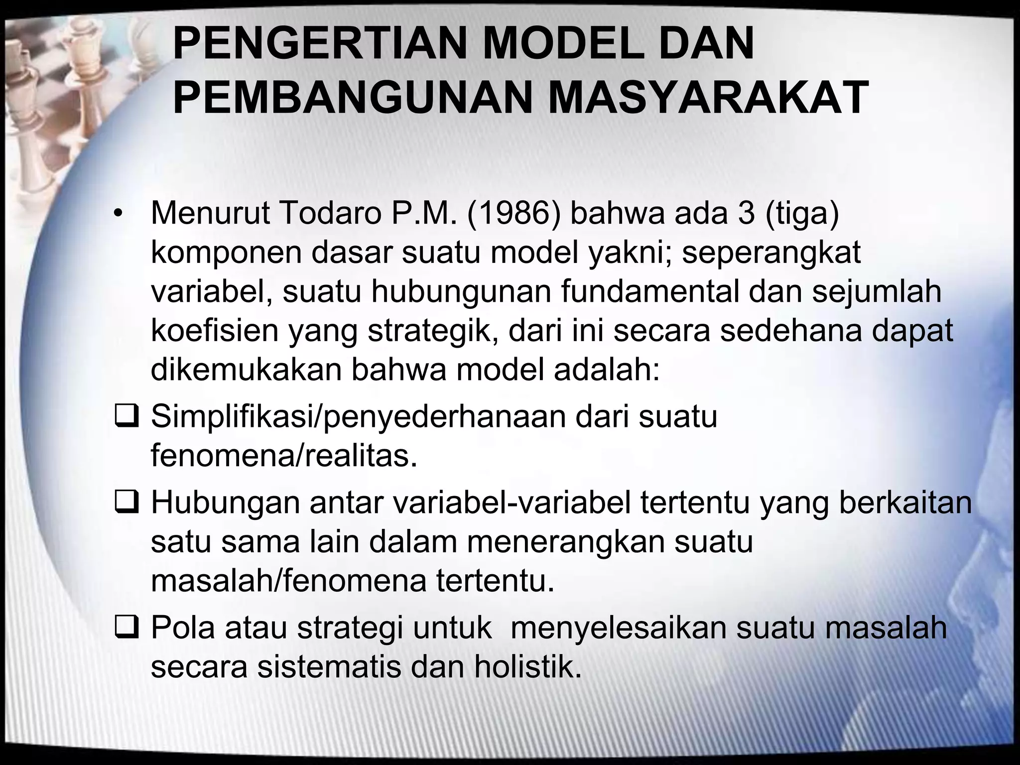 Model Pembangunan Masyarakat | PPTX