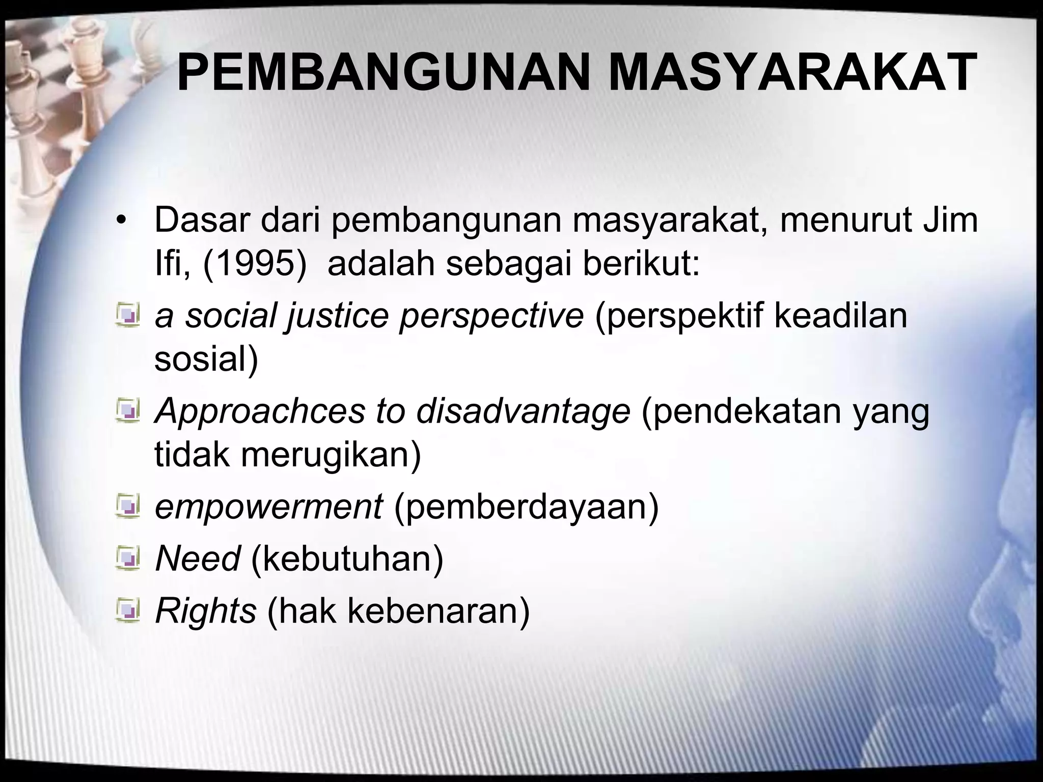 Model Pembangunan Masyarakat | PPTX