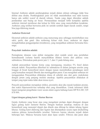 Pengobatan wasir stadium 4 | PDF