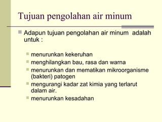 Pengolahan air kimia lingkungan | PPT