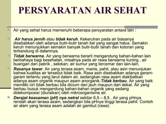 Pengolahan air kimia lingkungan | PPT