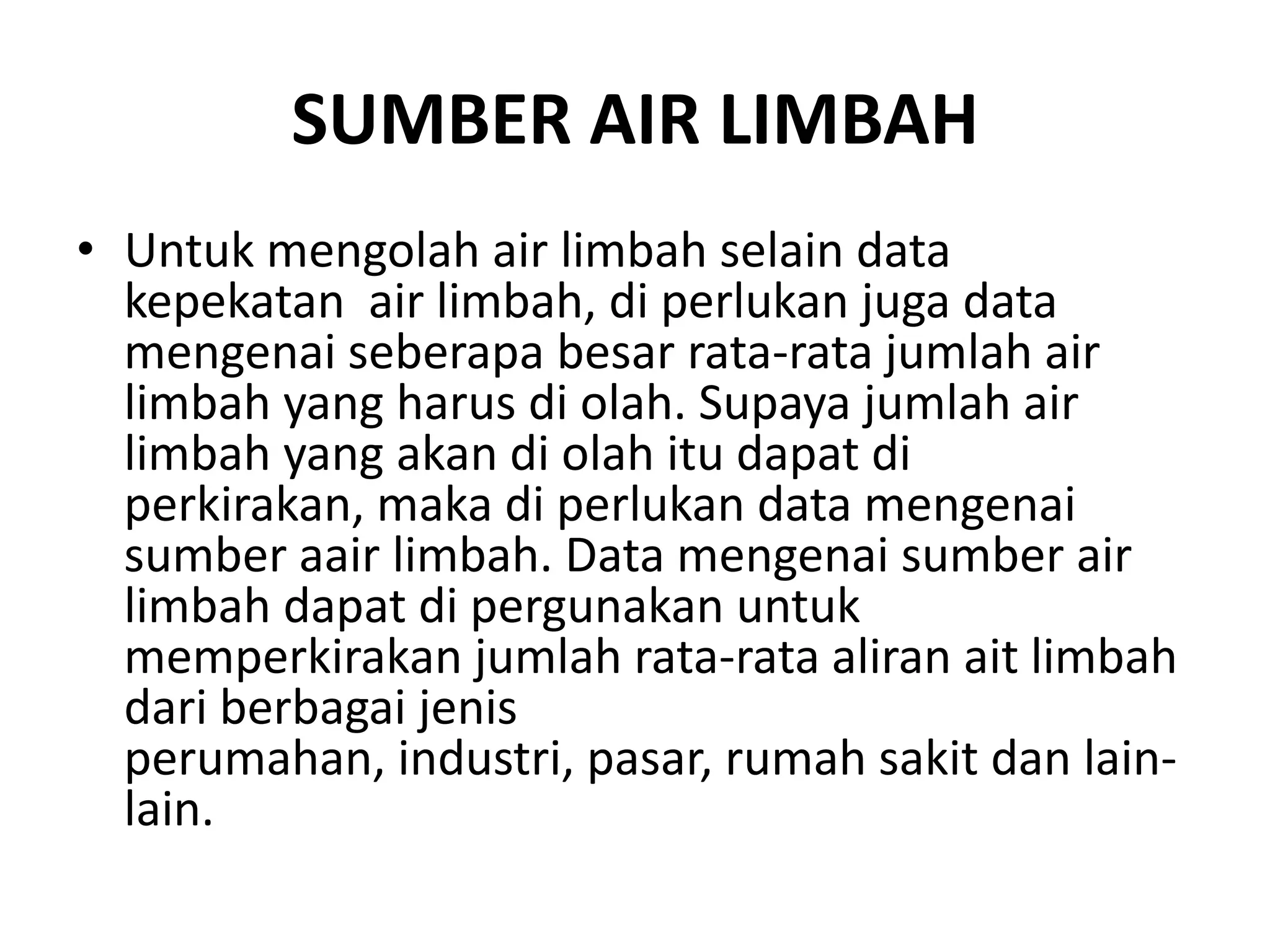 Pengolahan Air Limbah Ppt
