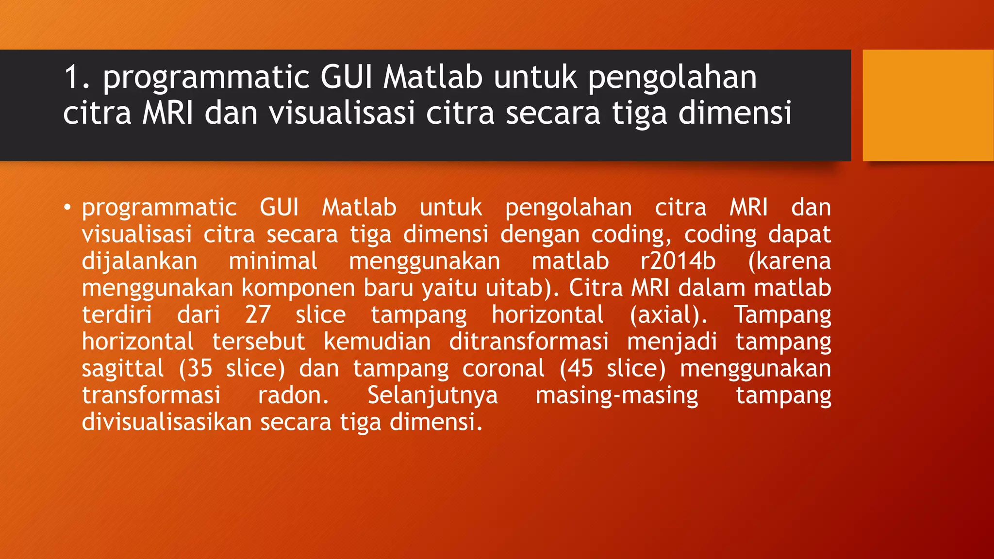 ppt Pengolahan citra digital pada modalitas MRI | PPTX