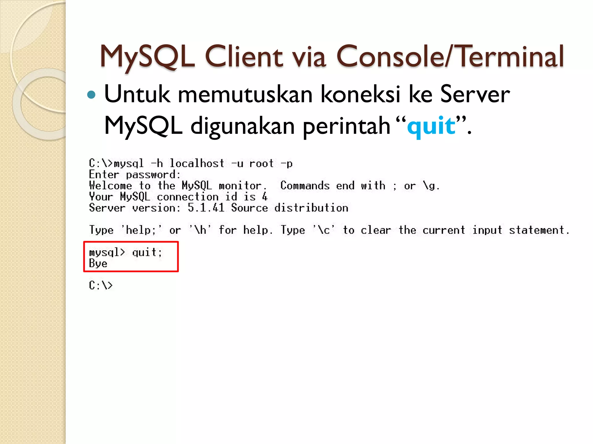Pengolahan Database Dengan MySQL | PDF