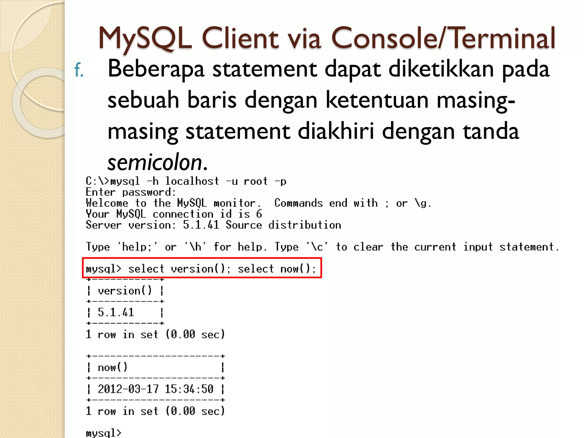Pengolahan Database Dengan MySQL | PDF