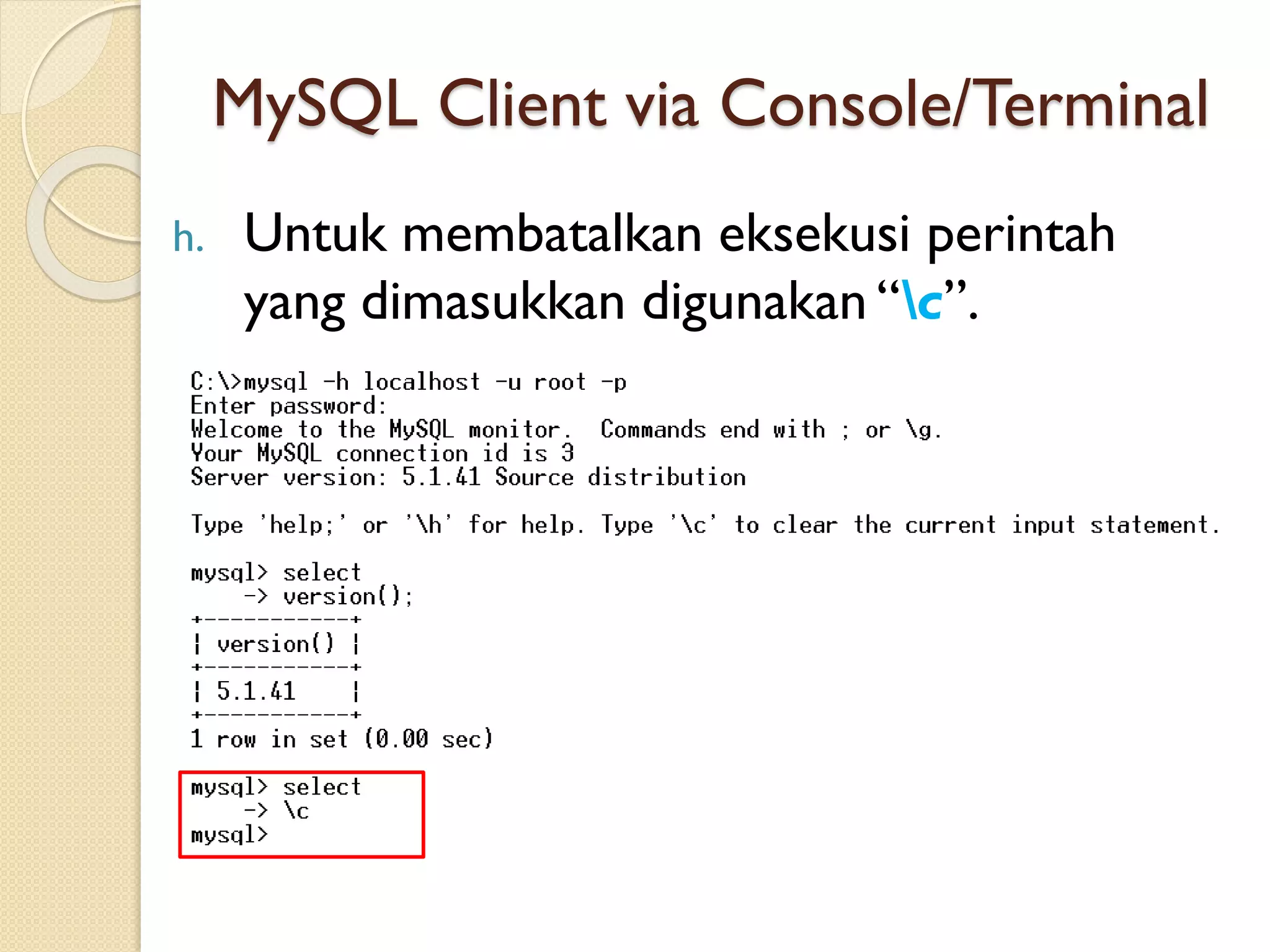 Pengolahan Database Dengan MySQL | PDF