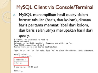 Pengolahan Database Dengan MySQL | PDF