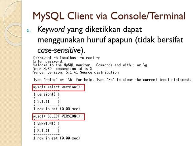 Pengolahan Database Dengan MySQL | PDF
