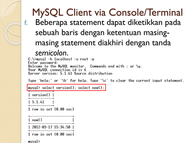 Pengolahan Database Dengan MySQL | PDF