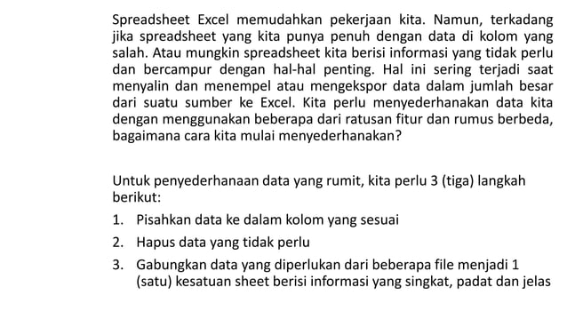Pengolahan Data menggunakan microsoft excel | PPTX