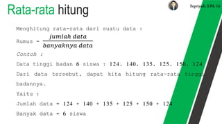 Pengolahan data urut dan rata-rata | PPT