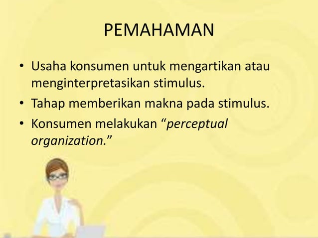 Pengolahan informasi dan persepsi konsumen | PPTX