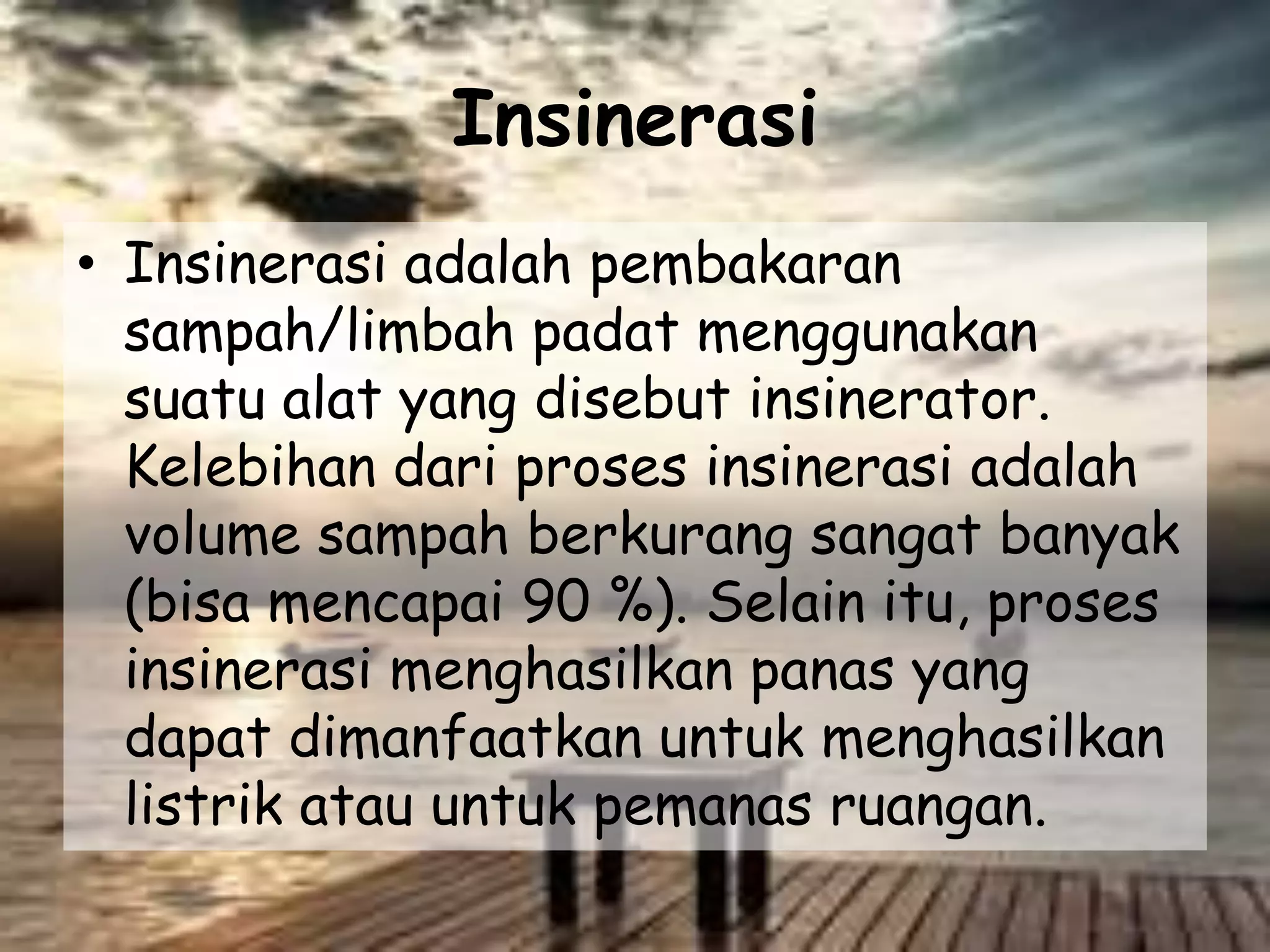 Pengolahan limbah | PPTX