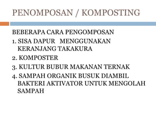 Pengolahan Sampah | PPTX