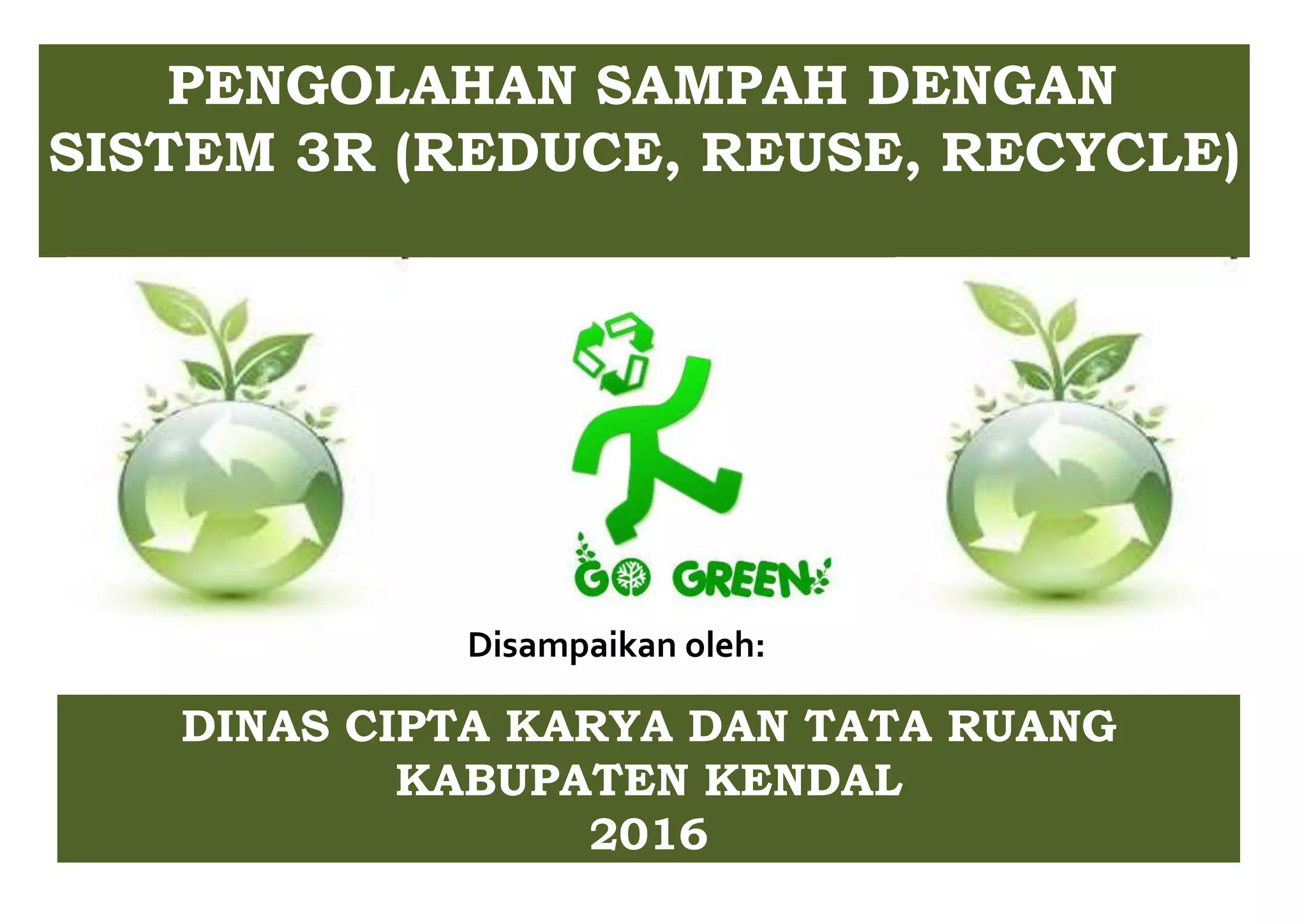 Pengolahan Sampah Dengan 3R | PDF