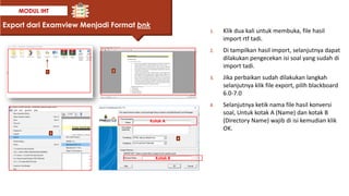Pengolahan soal berbasis komputer online offline | PDF