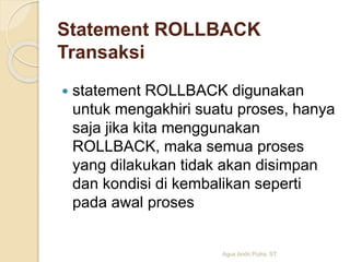 Pengolahan transaksi | PPT