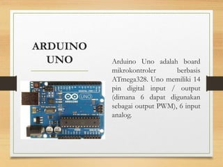 Pengontrol kecerahan lampu pijar menggunakan aplikasi android berbasis arduino uno 1 | PPT