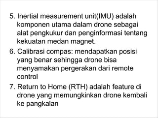 Pengoperasian Drone dan kebijakan yang ada | PPTX