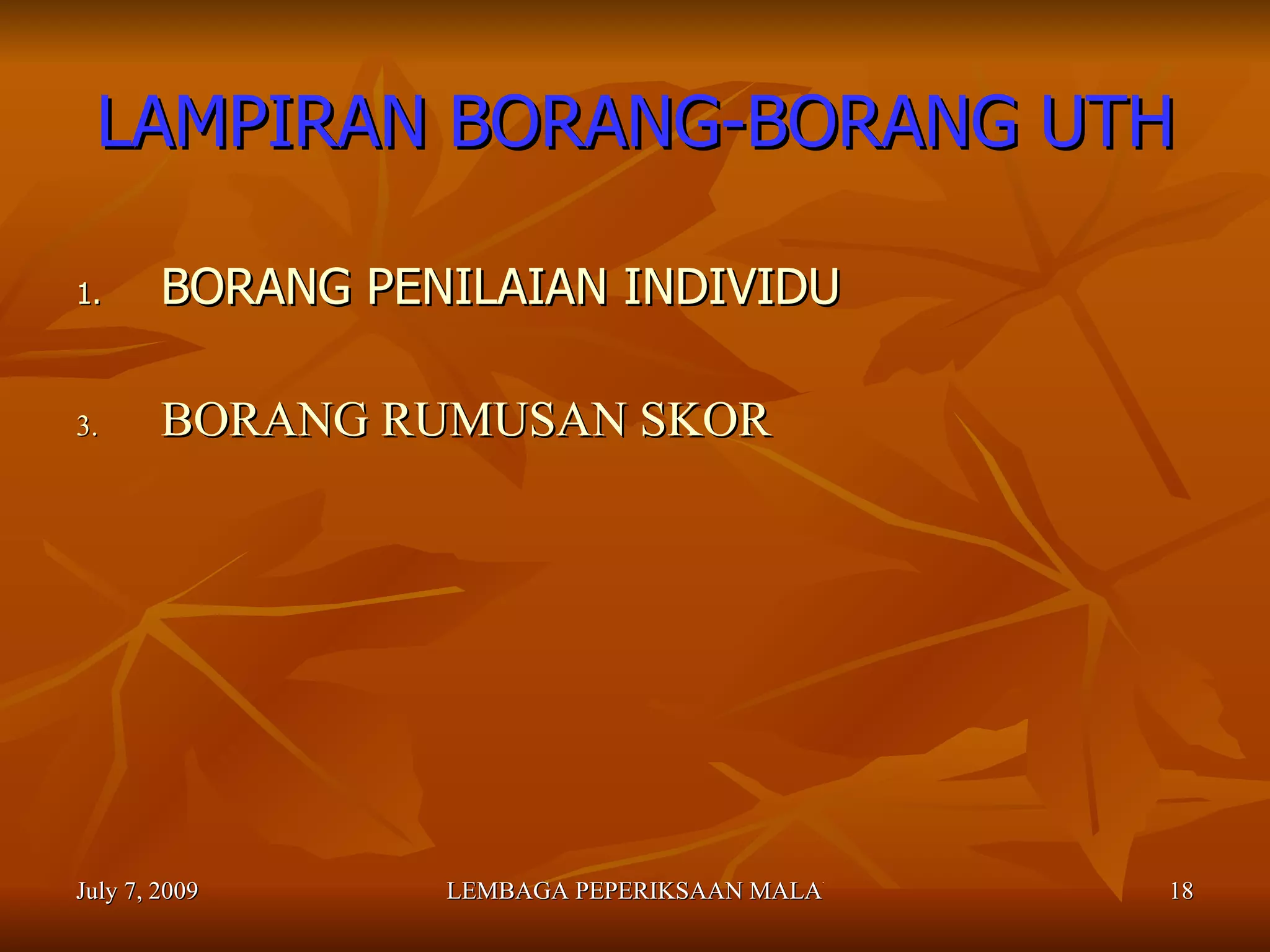 Pengoperasian Penataran Uth | PPT