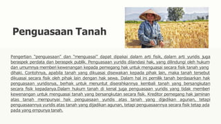 Penguasaan dan Pengusahaan Lahan serta Kemiskinan di Pedesaan.pptx