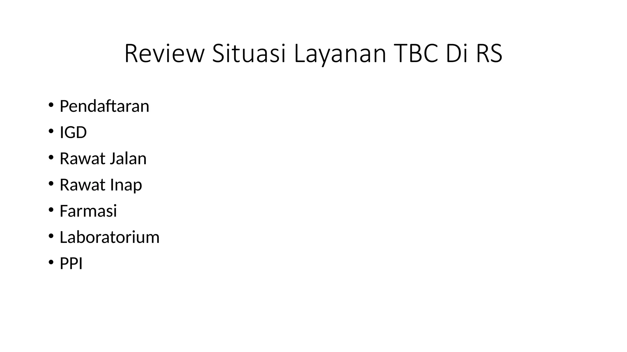 Penguatan Jejaring Internal TB PARU DI RUMAH SAKIT | PPTX