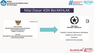 Penguatan nilai dasar asn dan budaya kerja Ramah Santunpptx | PPTX