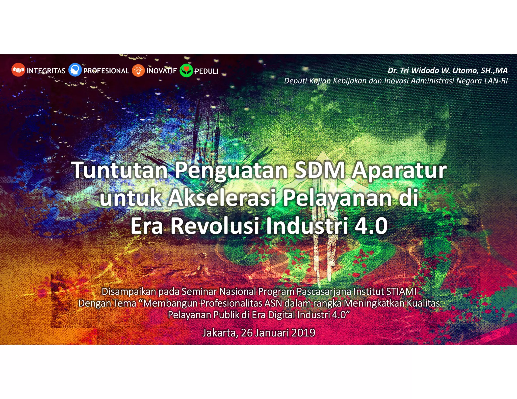 Penguatan SDM Aparatur untuk Akselerasi Pelayanan di Era Revolusi ...