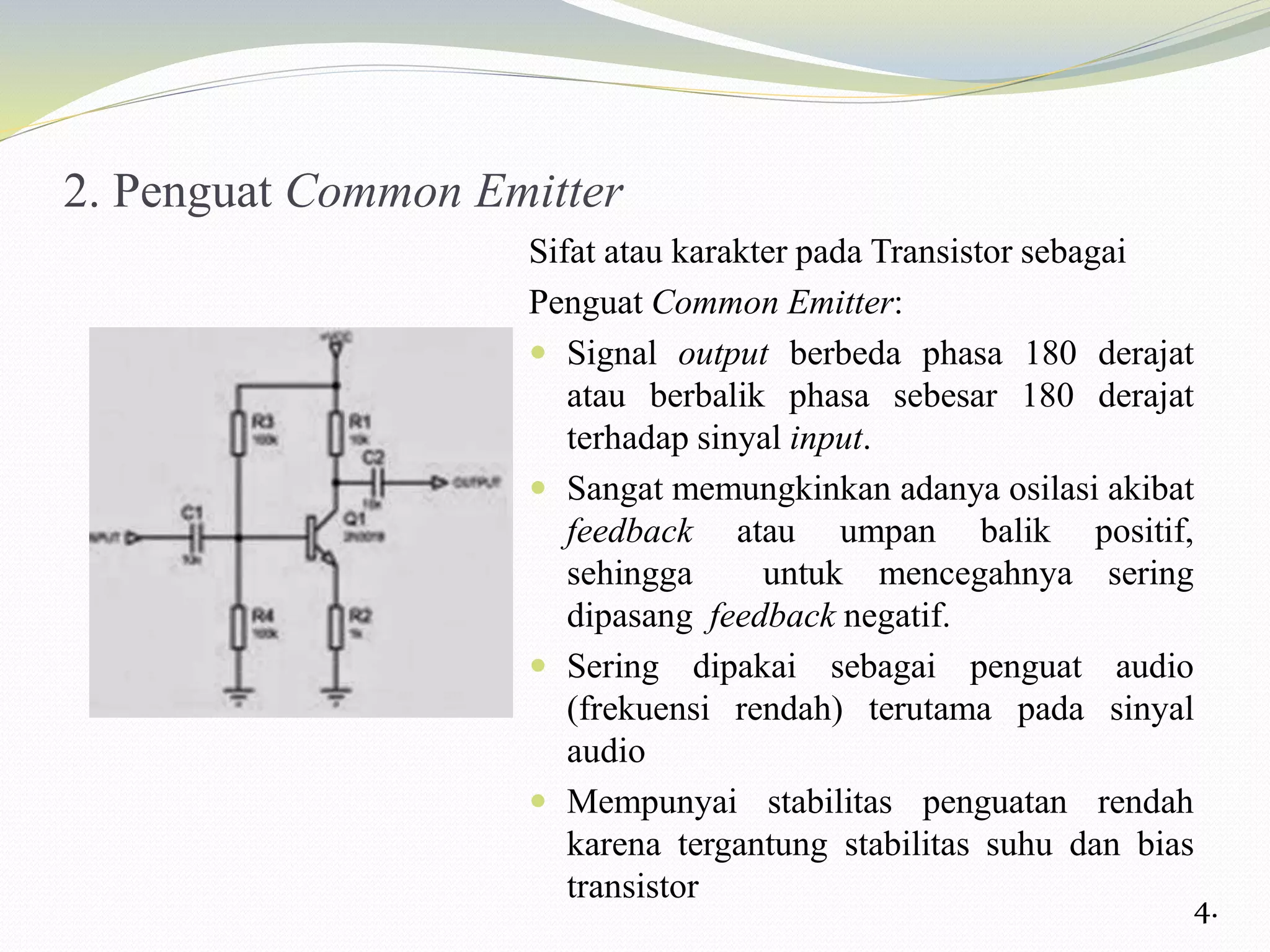 Penguat transistor | PPTX