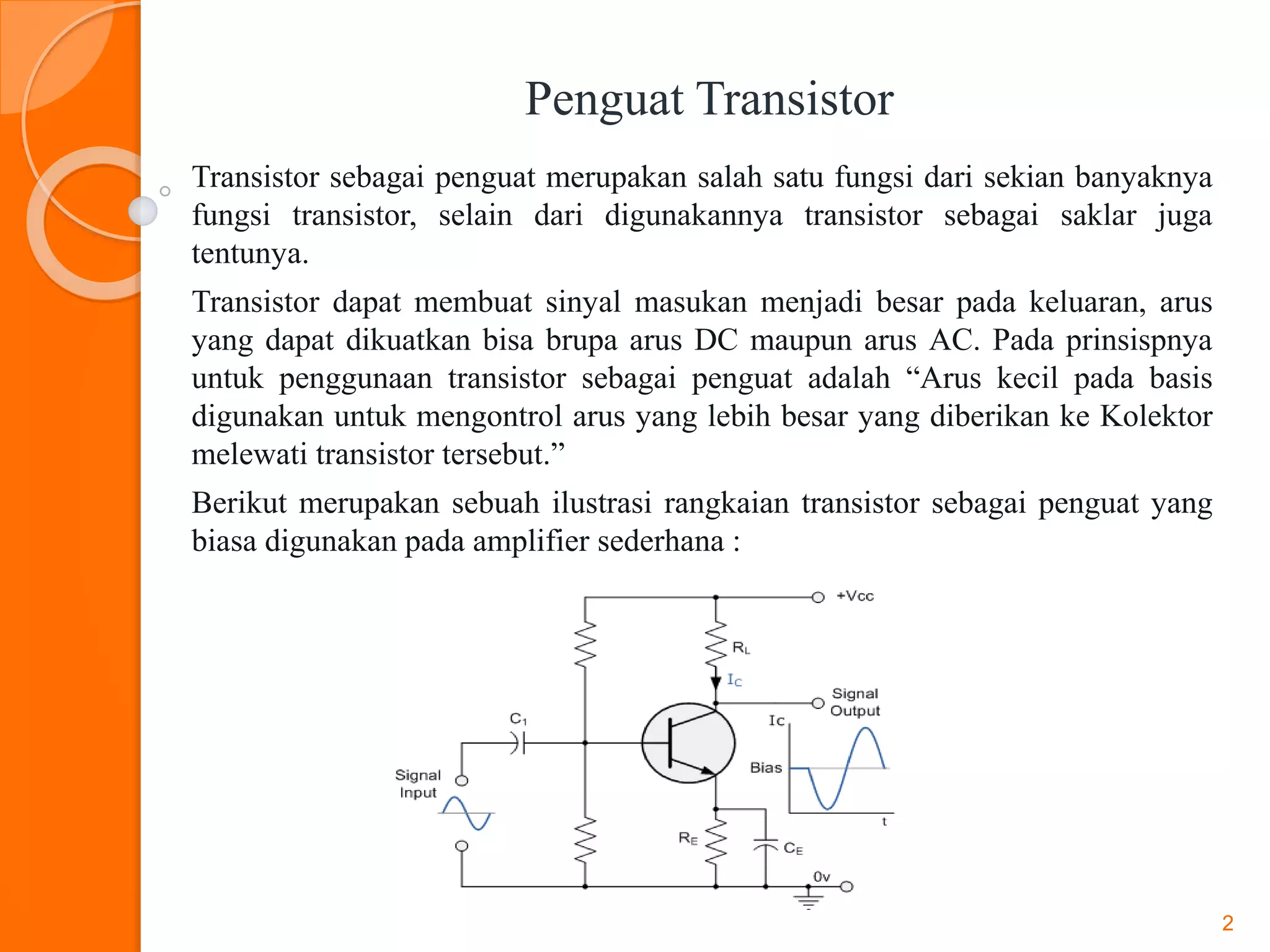 Penguat Transistor | PPTX