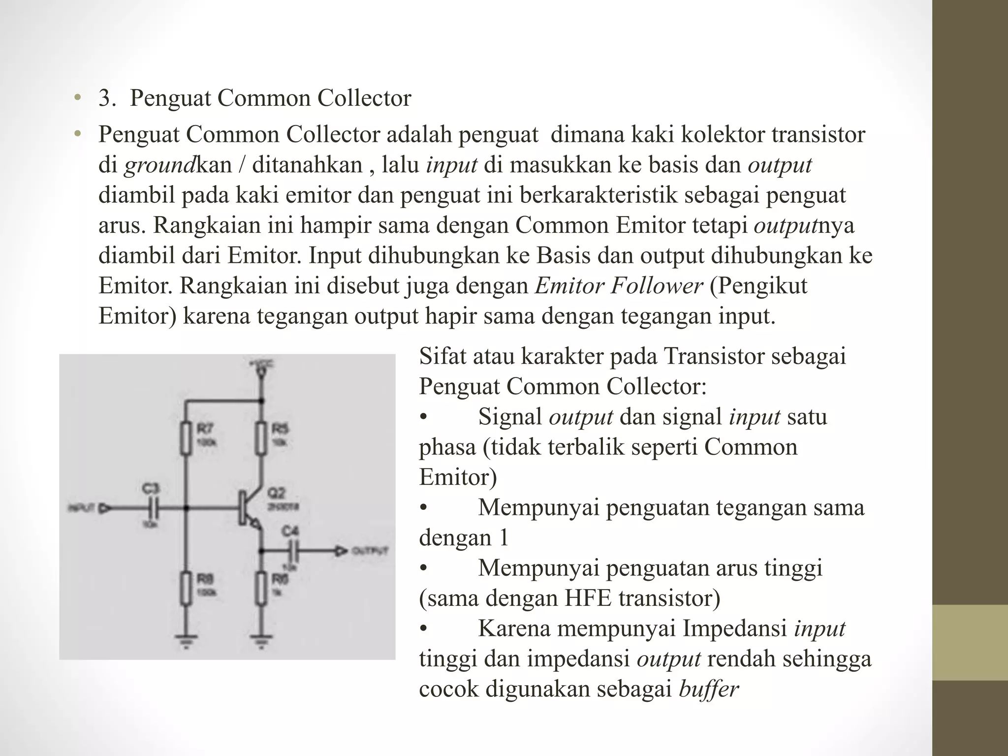 Penguat transistor | PPTX