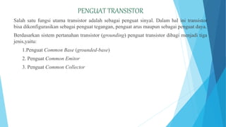 Penguat transistor_rohman | PPTX