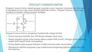 Penguat transistor_rohman | PPTX