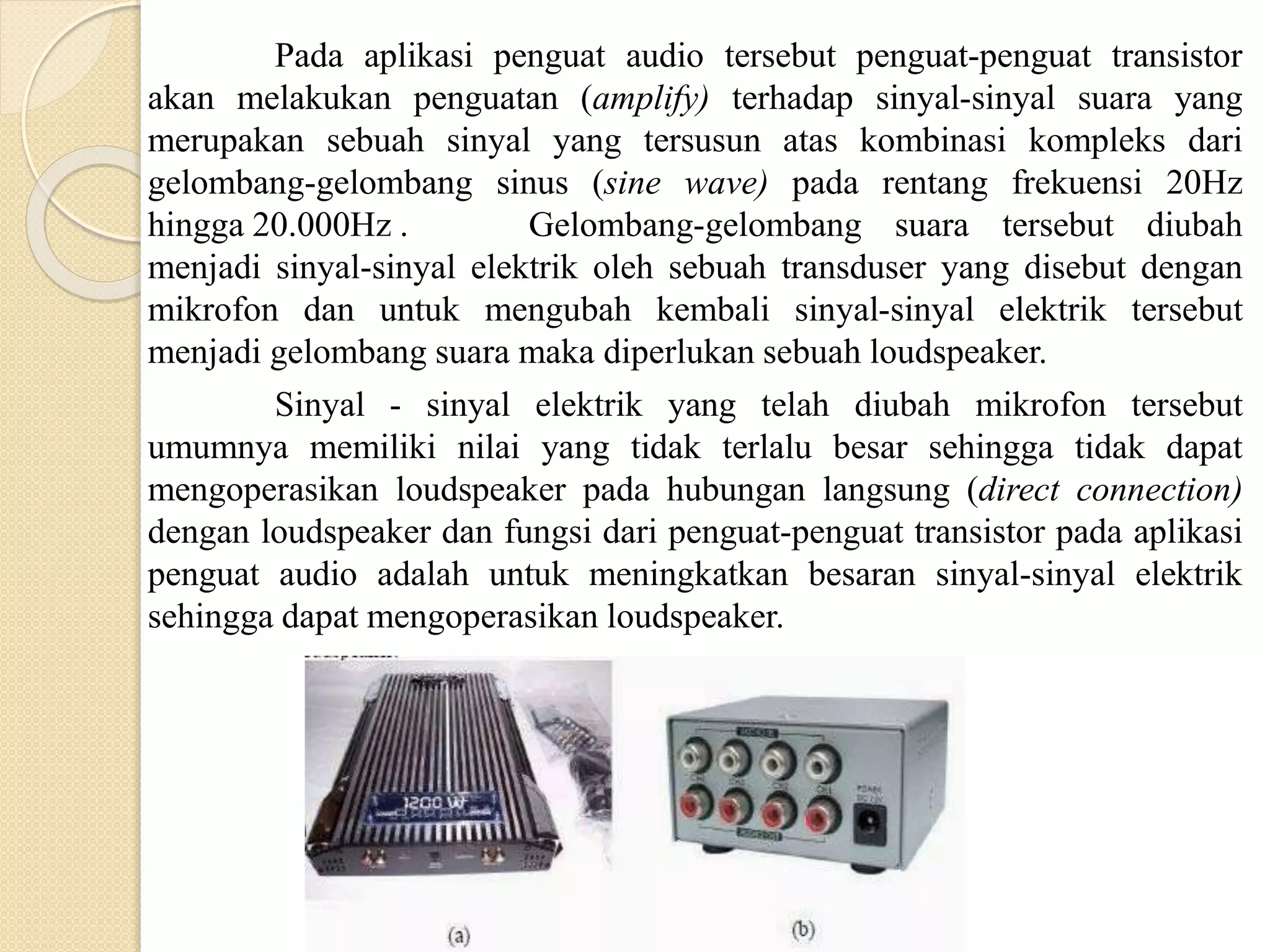 Penguat transistor | PPTX