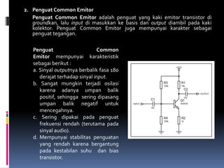 Penguat transistor | PPTX