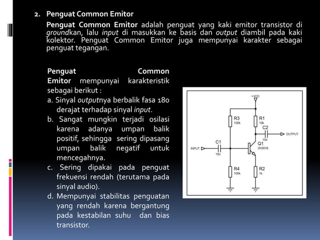 Penguat transistor | PPTX