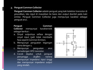 Penguat transistor | PPTX
